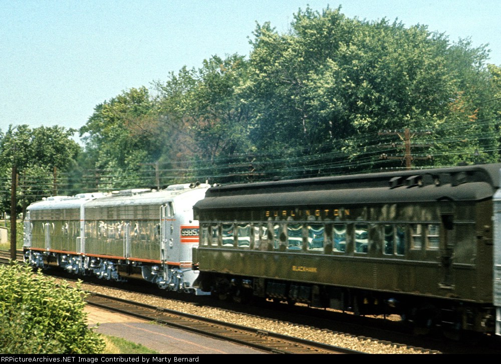CB&Q Passenger Extra with Open-end Observation Car Blackhawk